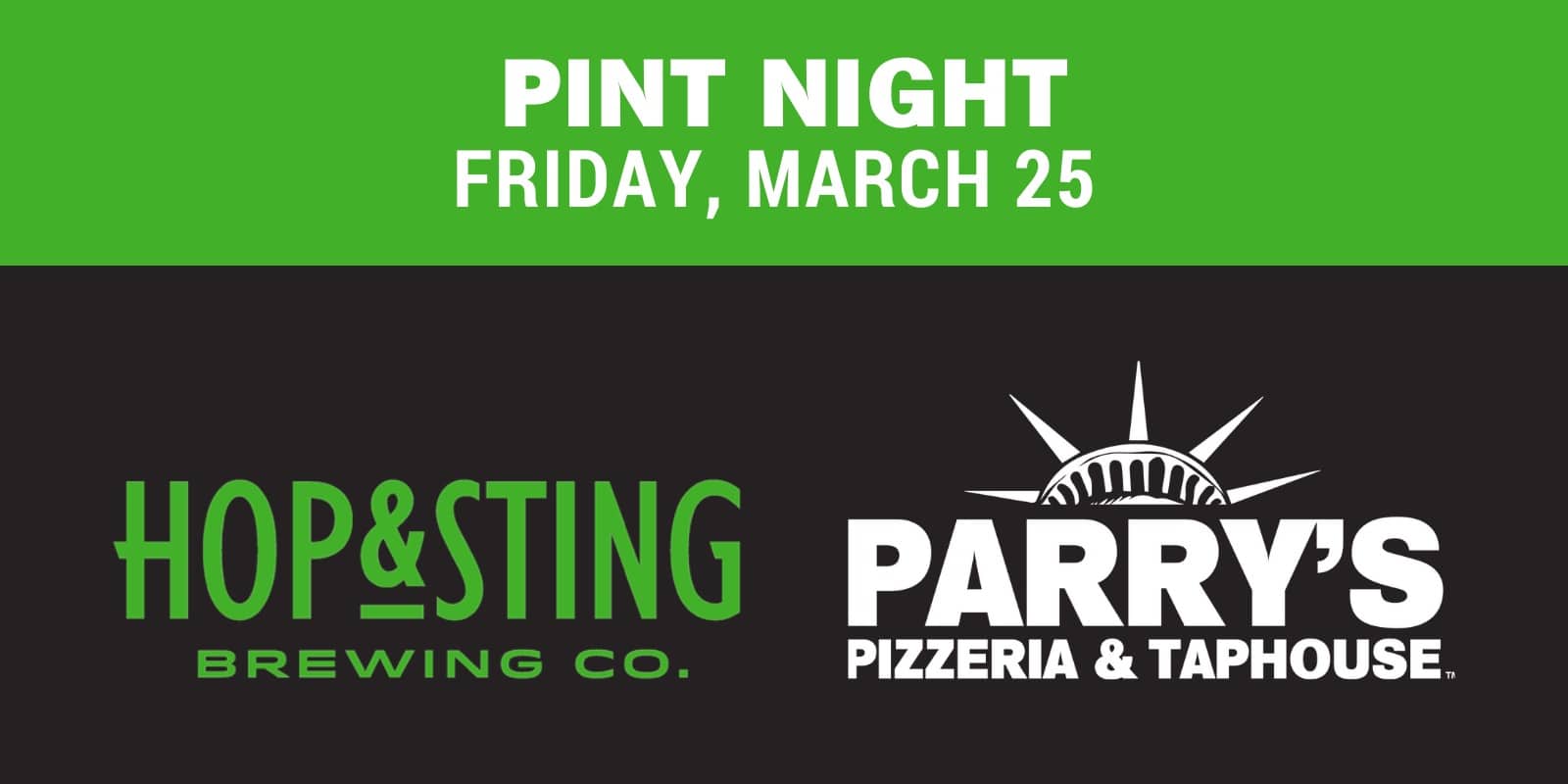 Hop & Sting Pint Night | Parry's Pizzeria & Taphouse The Colony ...